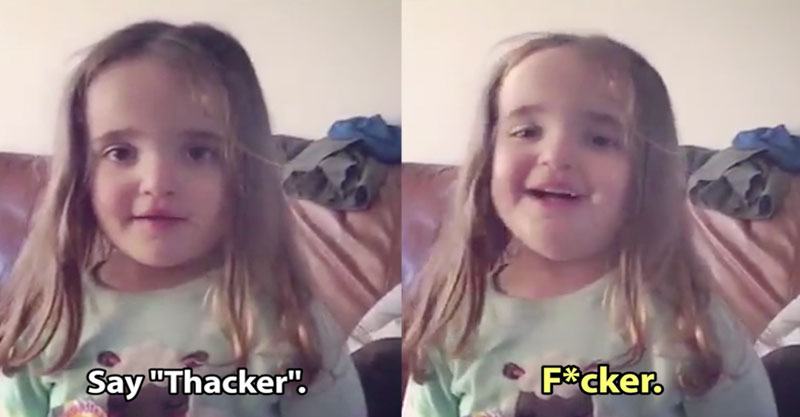 Cute Girl Has Hilarious Trouble Saying Th*cker – HowToBeADad.com
